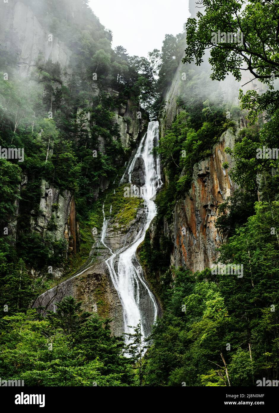 Ginga waterfall, Sōunkyō, Sounkyo mountains, Daisetsuzan National Park ...