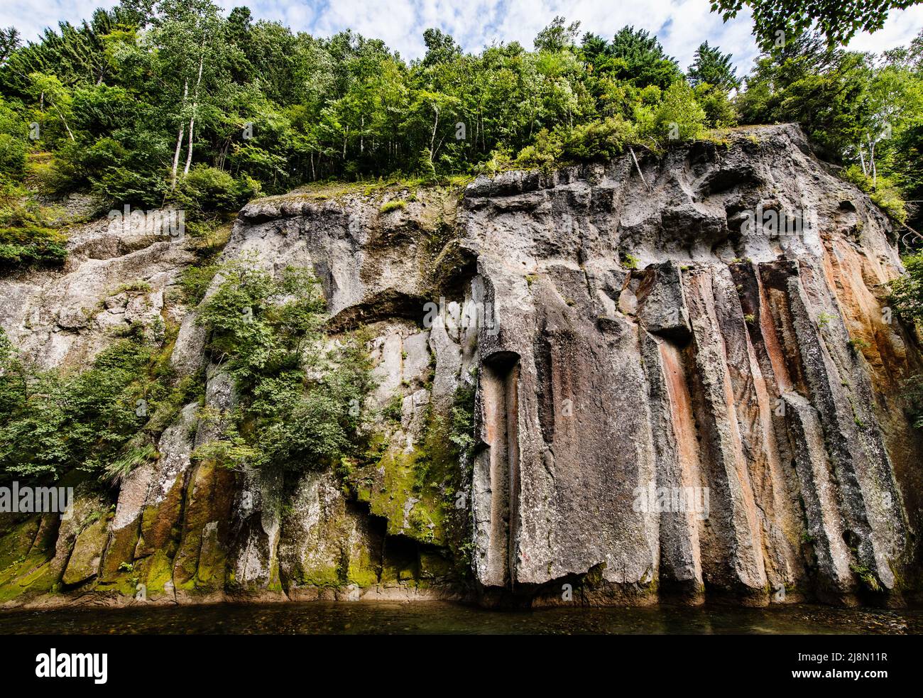 columnar joint, Daisetsuzan National Park, Kamikawa, Hokkaidō, Hokkaido ...