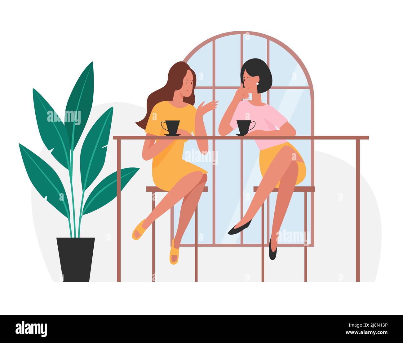Women friends drinking coffee. Taking break in cafe, friendship meeting ...
