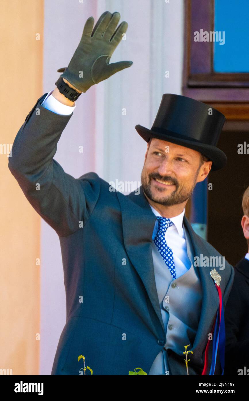 Crown Prince Haakon during the celebrations of the National Day at the ...