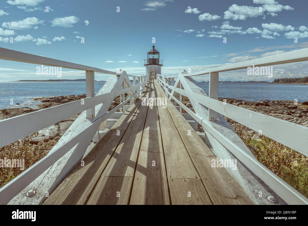 The Marshall Point Lighthouse, Port Clyde, Maine Stock Photo - Alamy