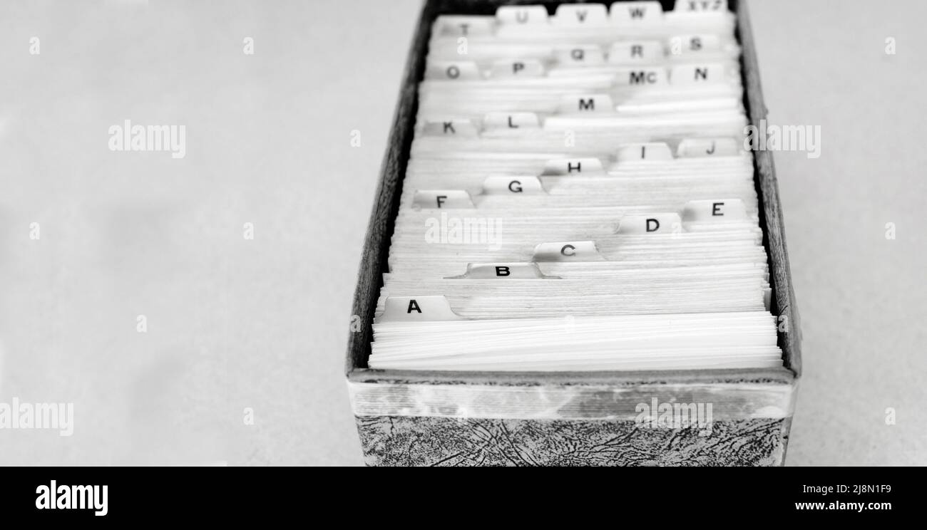 Index cards for business school home library organization letter tabs ...