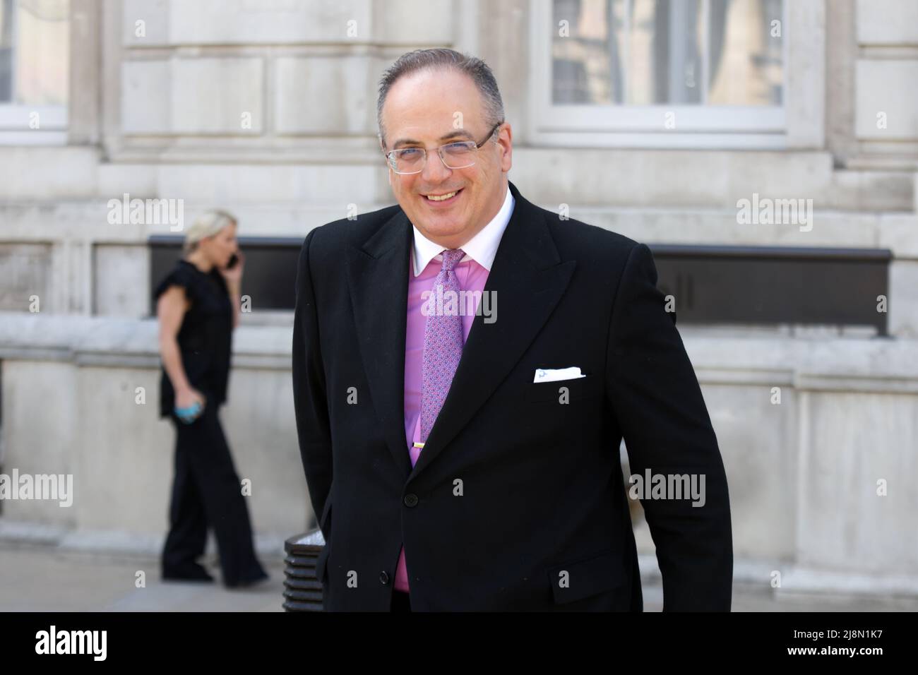 Paymaster General Michael Ellis, leaving the Cabinet Office, central ...