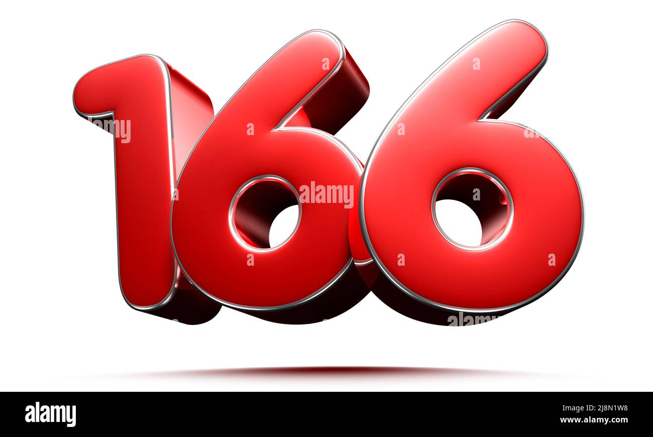 3d number 166 hi-res stock photography and images - Alamy