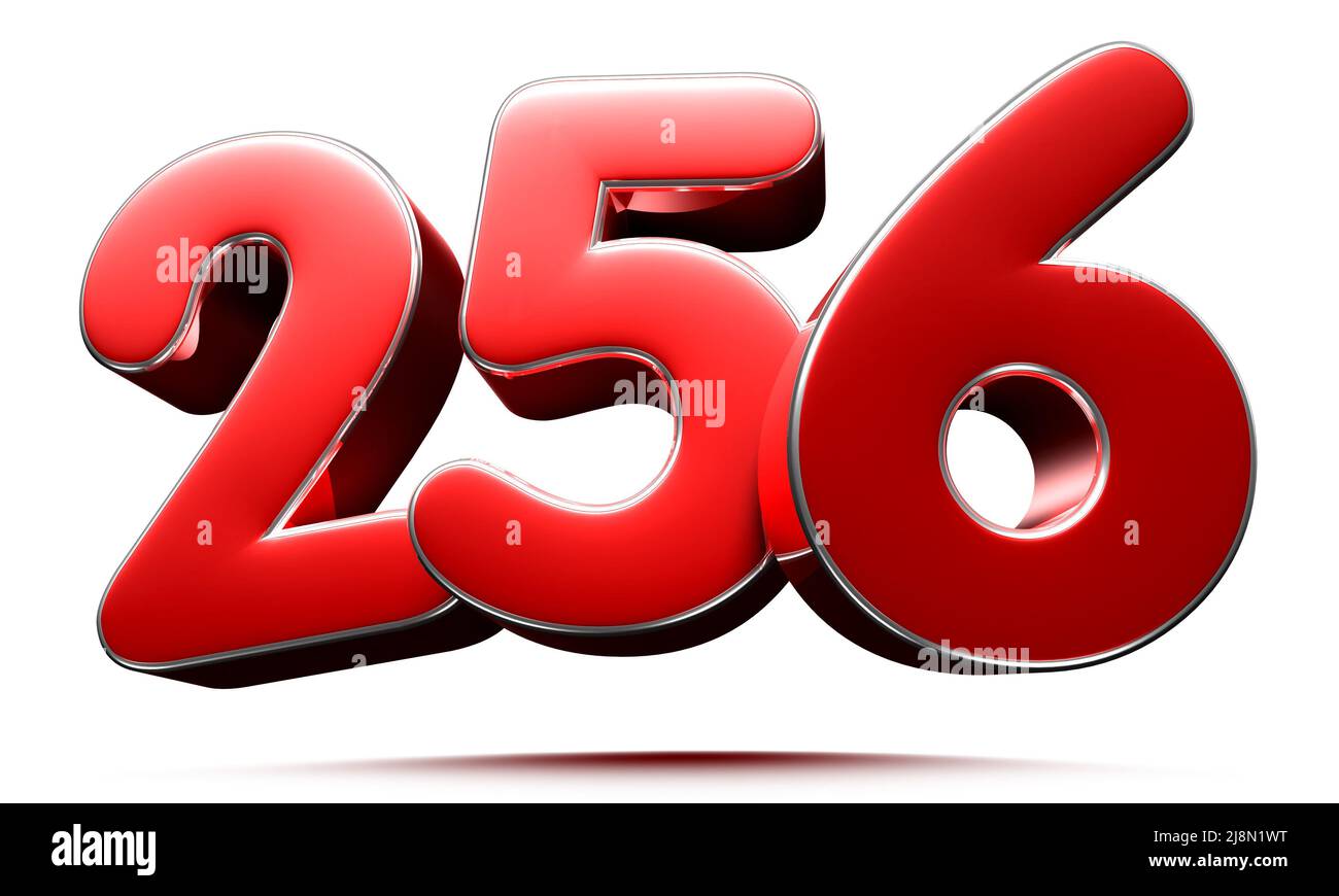 3d number 256 hi-res stock photography and images - Alamy