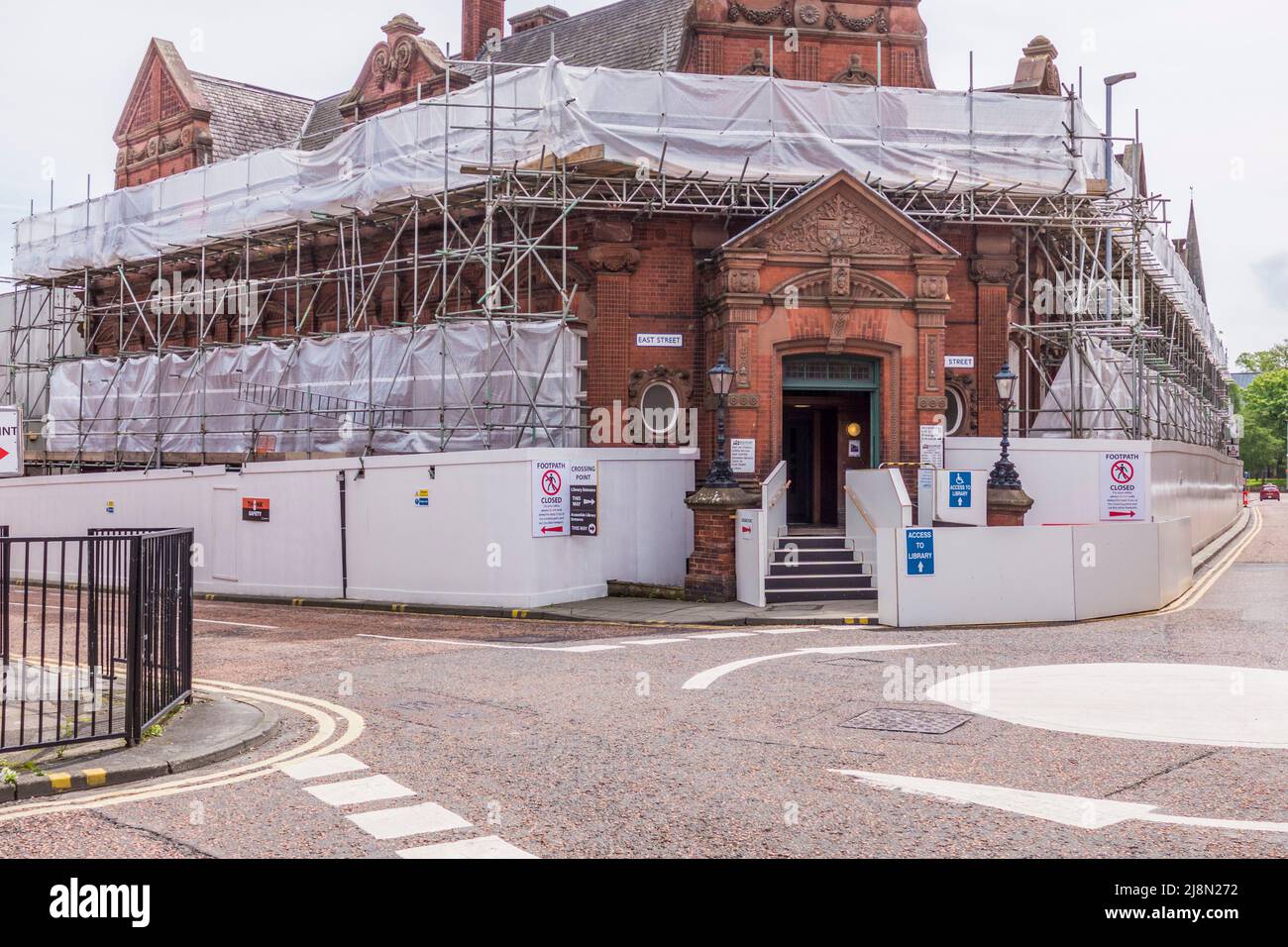 Alteration work on the Public Library in Crown Street,Darlington ...