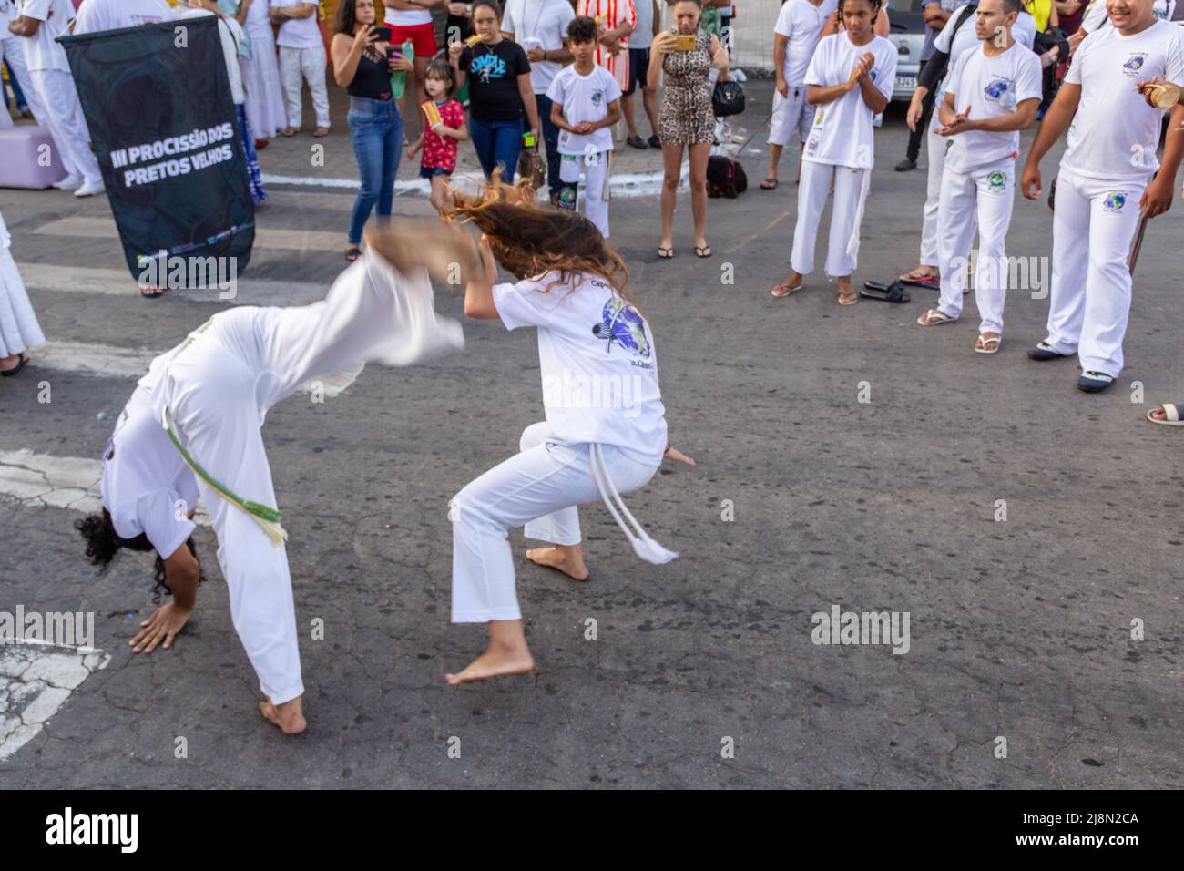 Aparecida de Goiania, Goiás, Brazil – May 15, 2022: A group of people ...