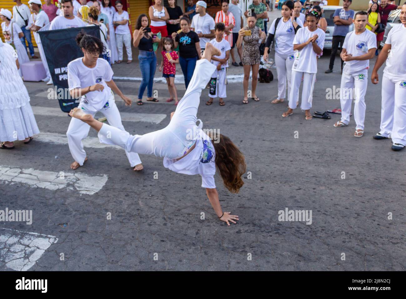 Aparecida de Goiania, Goiás, Brazil – May 15, 2022: A group of people ...