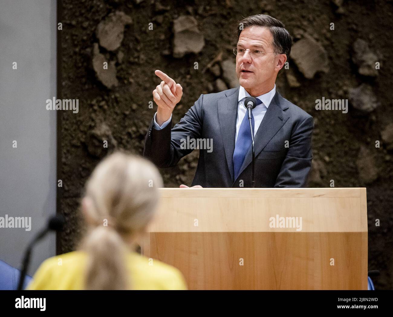 2022-05-17 12:42:24 THE HAGUE - Prime Minister Mark Rutte in debate ...