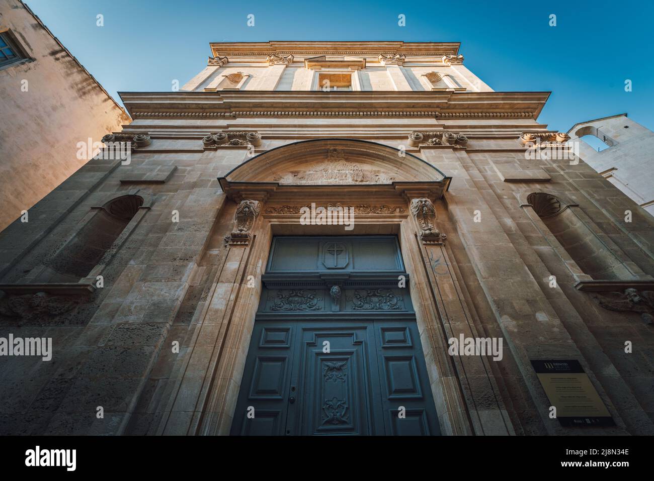 Street view and historical buildings in Arles, Provence, France Stock ...