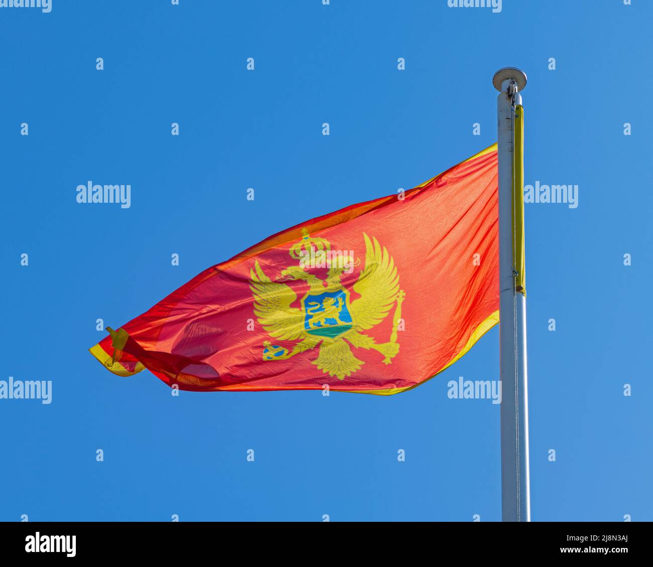 National Flag of Montenegro Country Symbol Day Stock Photo - Alamy
