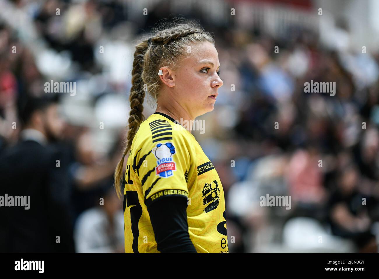 Justine Martel of Handball Plan de Cuques during the Women's French ...