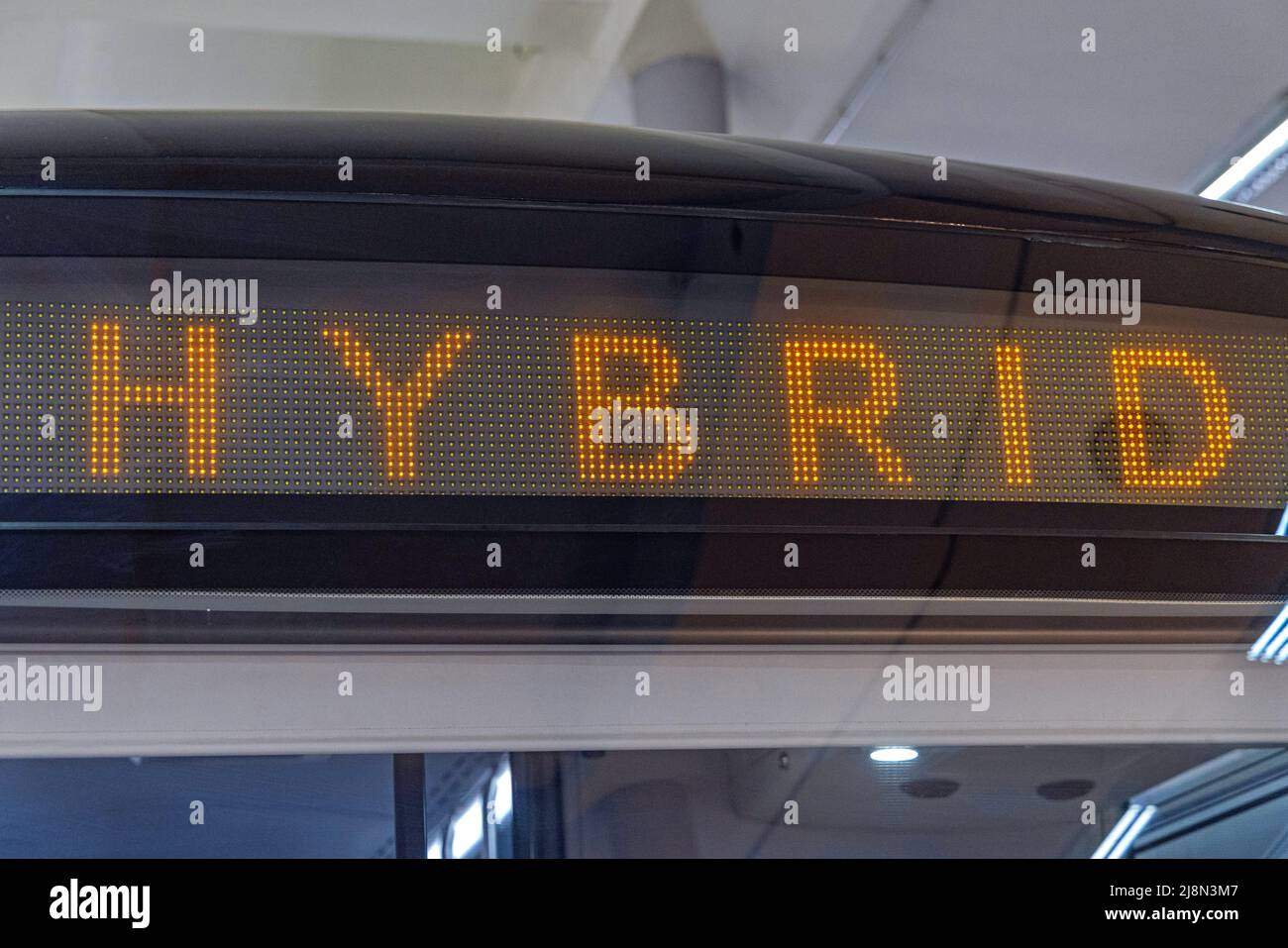 Led Matrix Sign Hybrid at Public Transport Bus Info Board Stock Photo ...