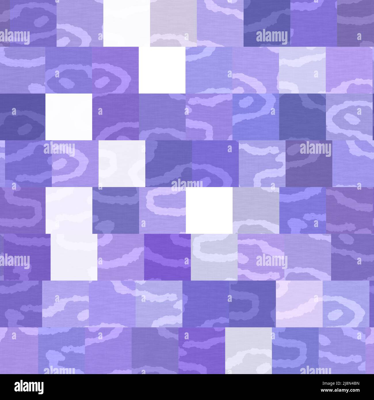Random patchwork purple mosaic pixel grid seamless pattern. Modern ...