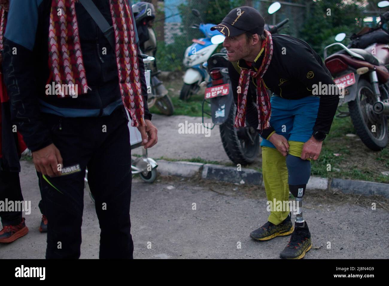 Kathmandu, Nepal. 17th May, 2022. Italian climber Andrea Lanfri, who ...