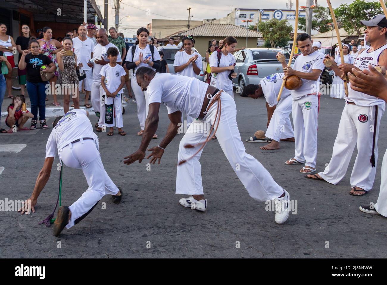 Aparecida de Goiania, Goiás, Brazil – May 15, 2022: A group of people ...