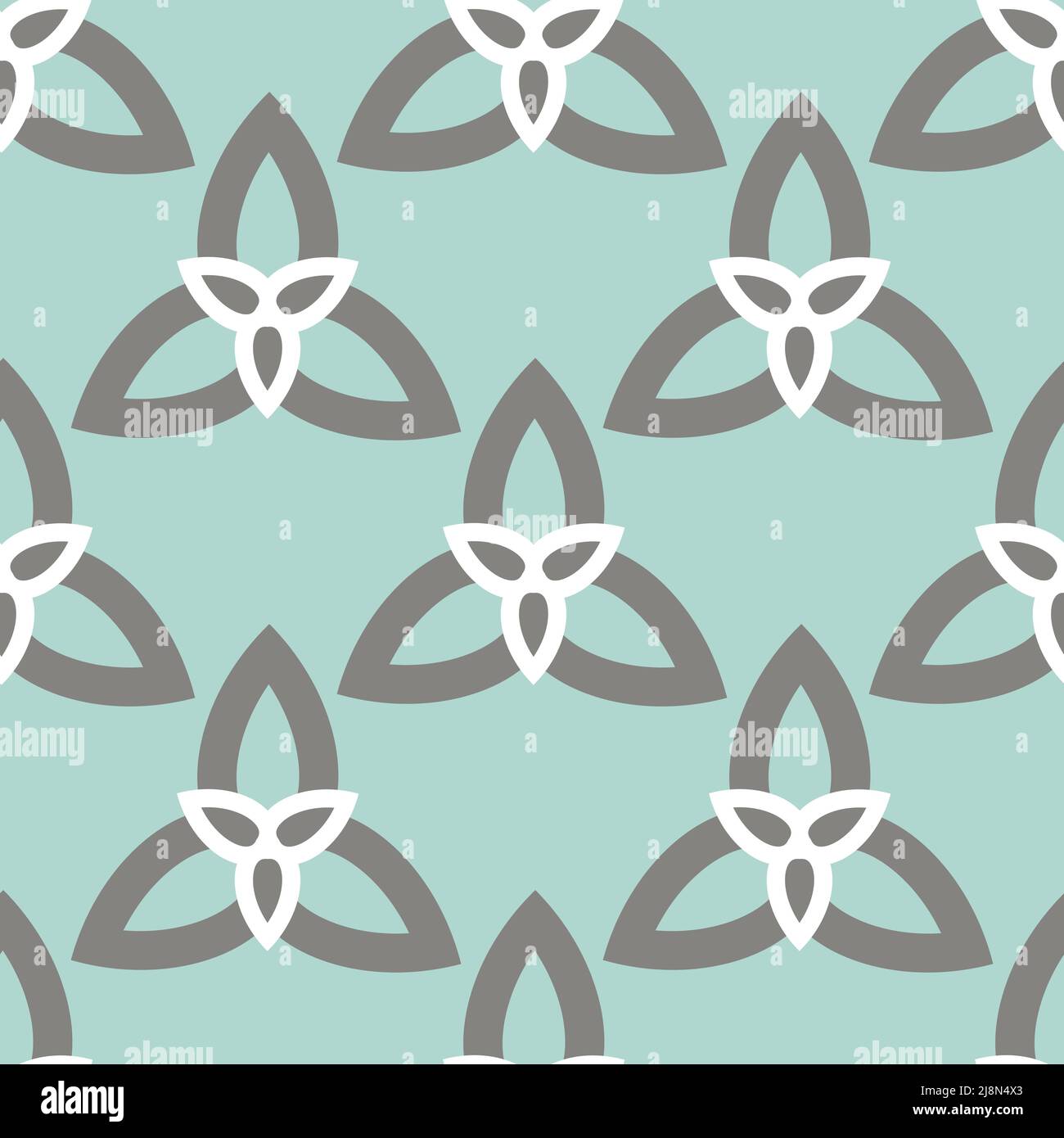 Seamless pattern with a graceful figures in geometrical style Stock ...