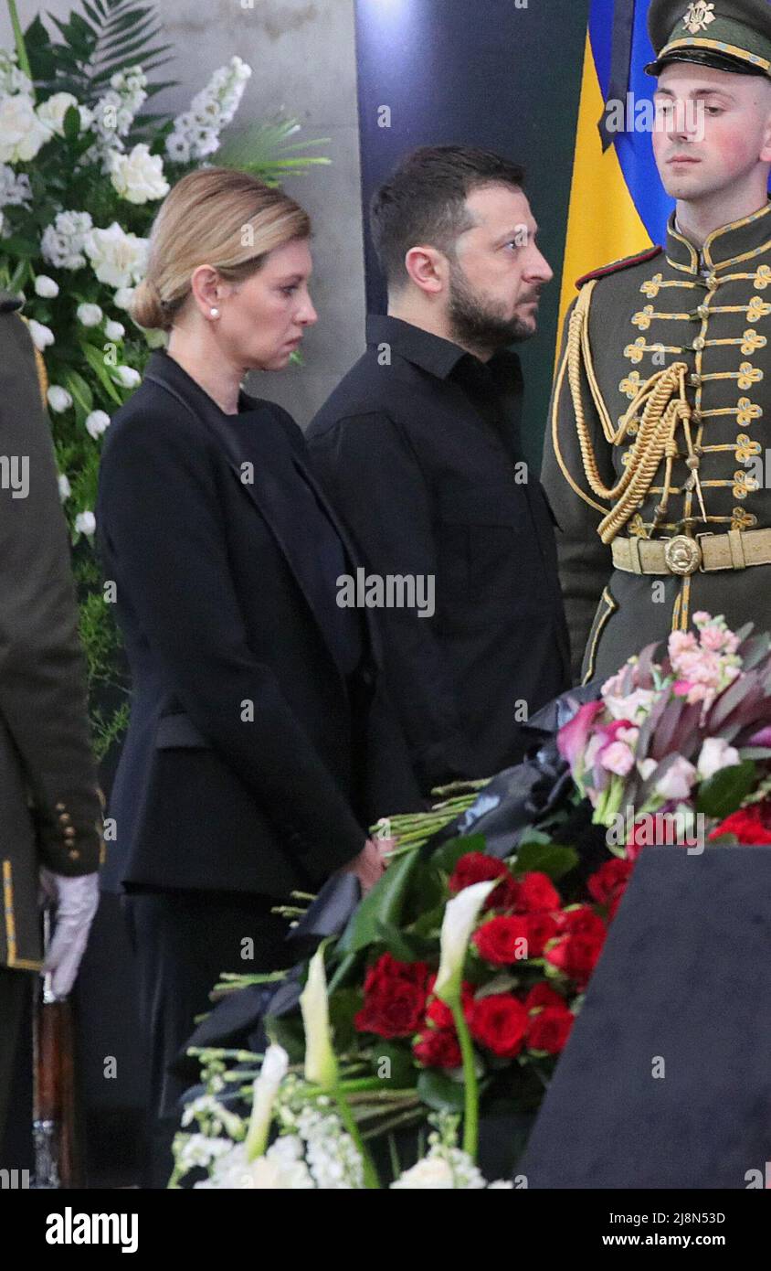President of Ukraine Volodymyr Zelenskyy and First Lady Olena Zelenska ...