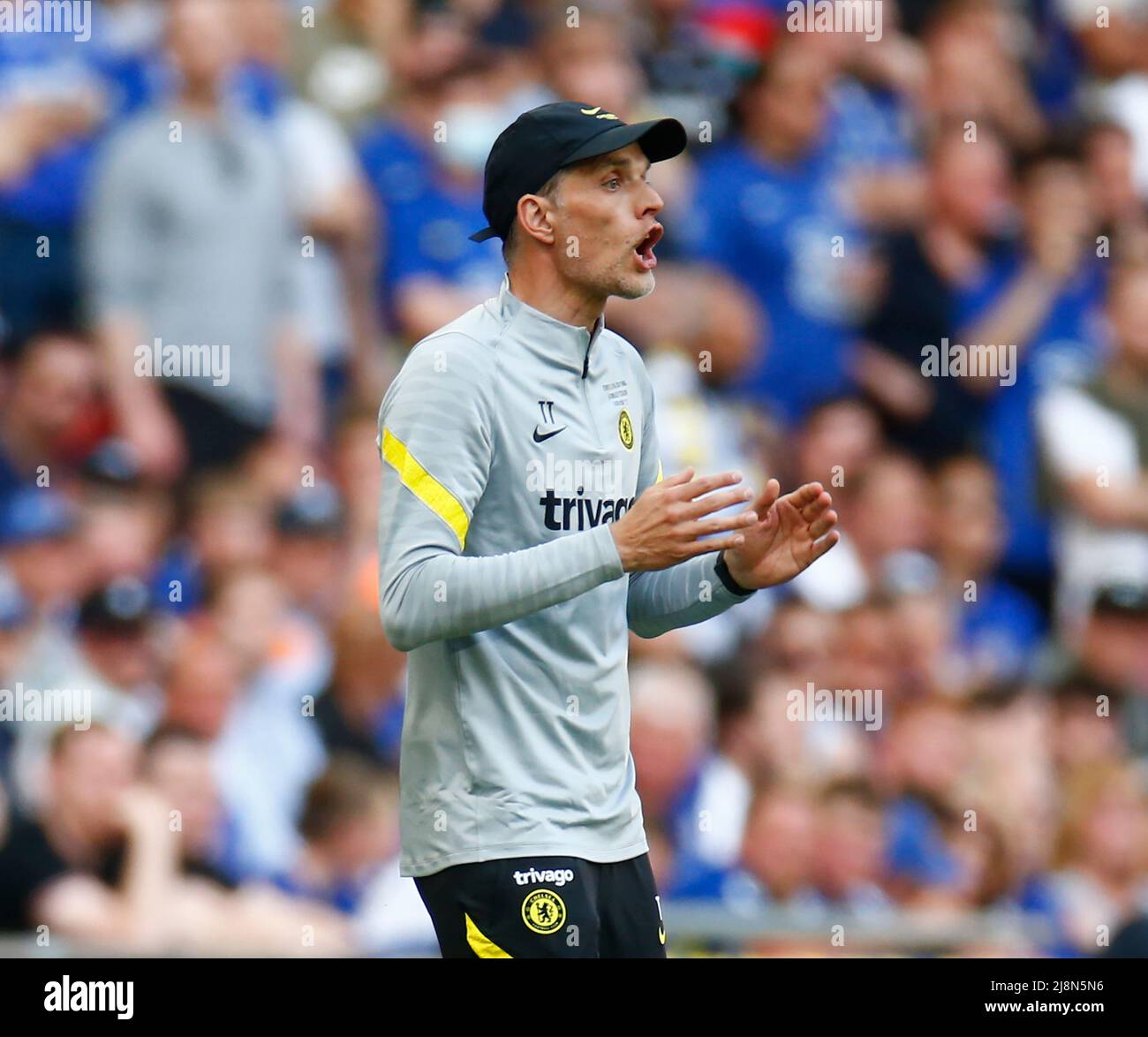 LONDON, ENGLAND - MAY 14: Chelsea manager Thomas Tuchel during FA Cup ... LONDON, ENGLAND - MAY 14: Chelsea manager Thomas Tuchel during FA Cup ...