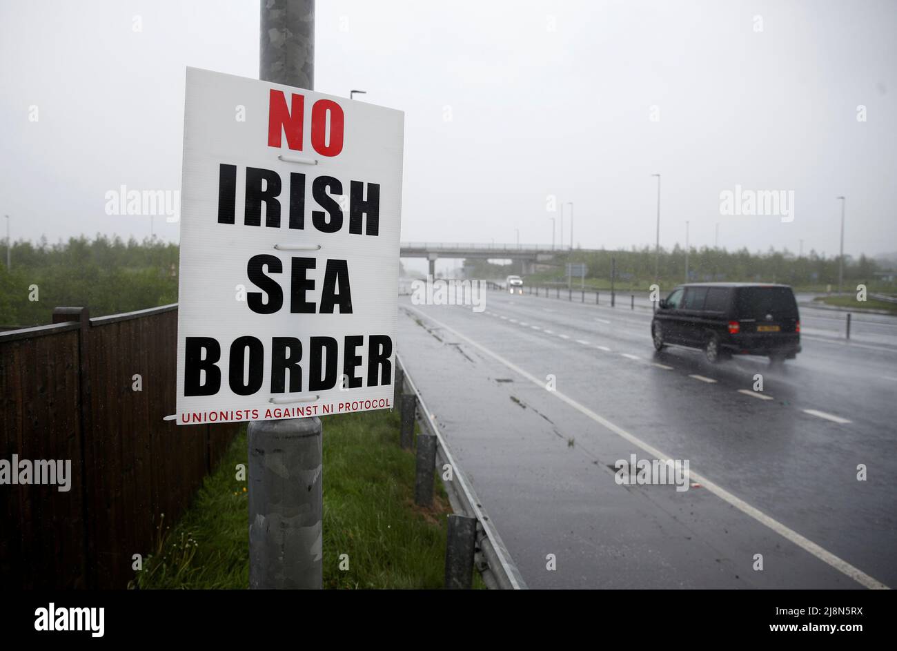 Irish sea border poster hi-res stock photography and images - Alamy