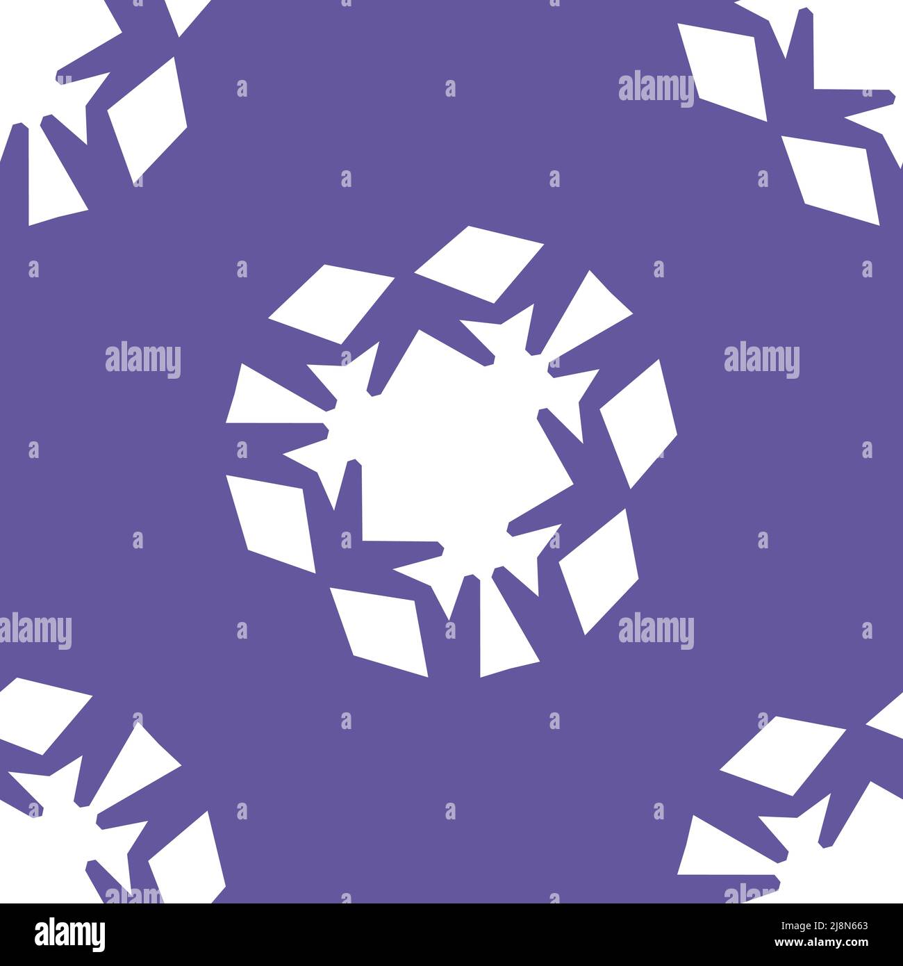 Background with snowflake in geometric style Stock Vector Image & Art ...