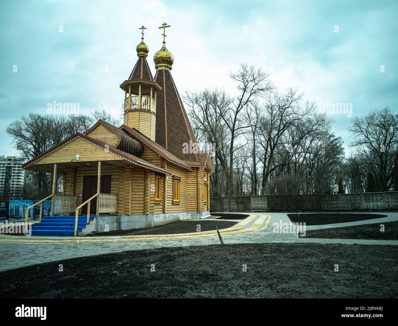 Minsk, Belarus - May 2022: wooden Orthodox church in honor of the icon ...