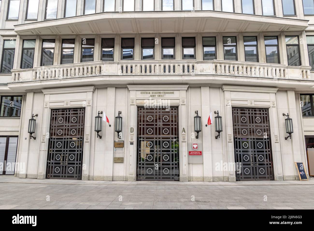 One of the buildings of Ministry of Infrastructure in Warsaw, capital ...