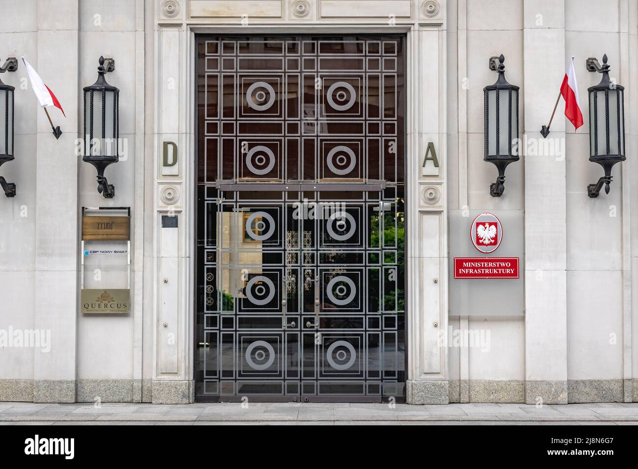 One of the buildings of Ministry of Infrastructure in Warsaw, capital ...