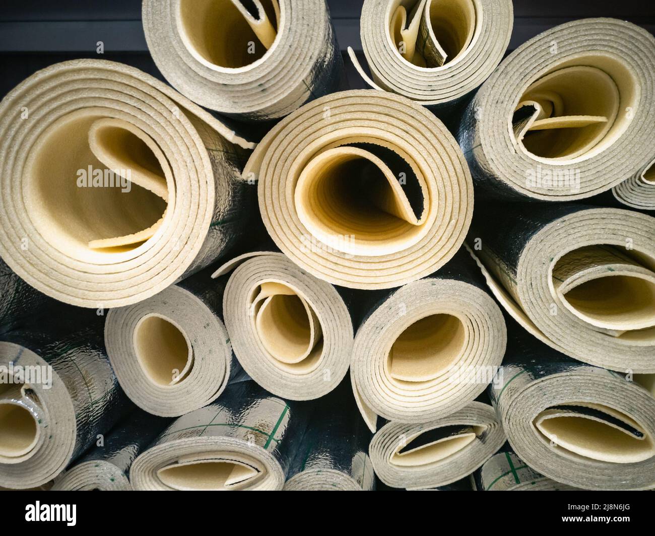 Building insulation materials. Building thermal insulation Stock Photo ...