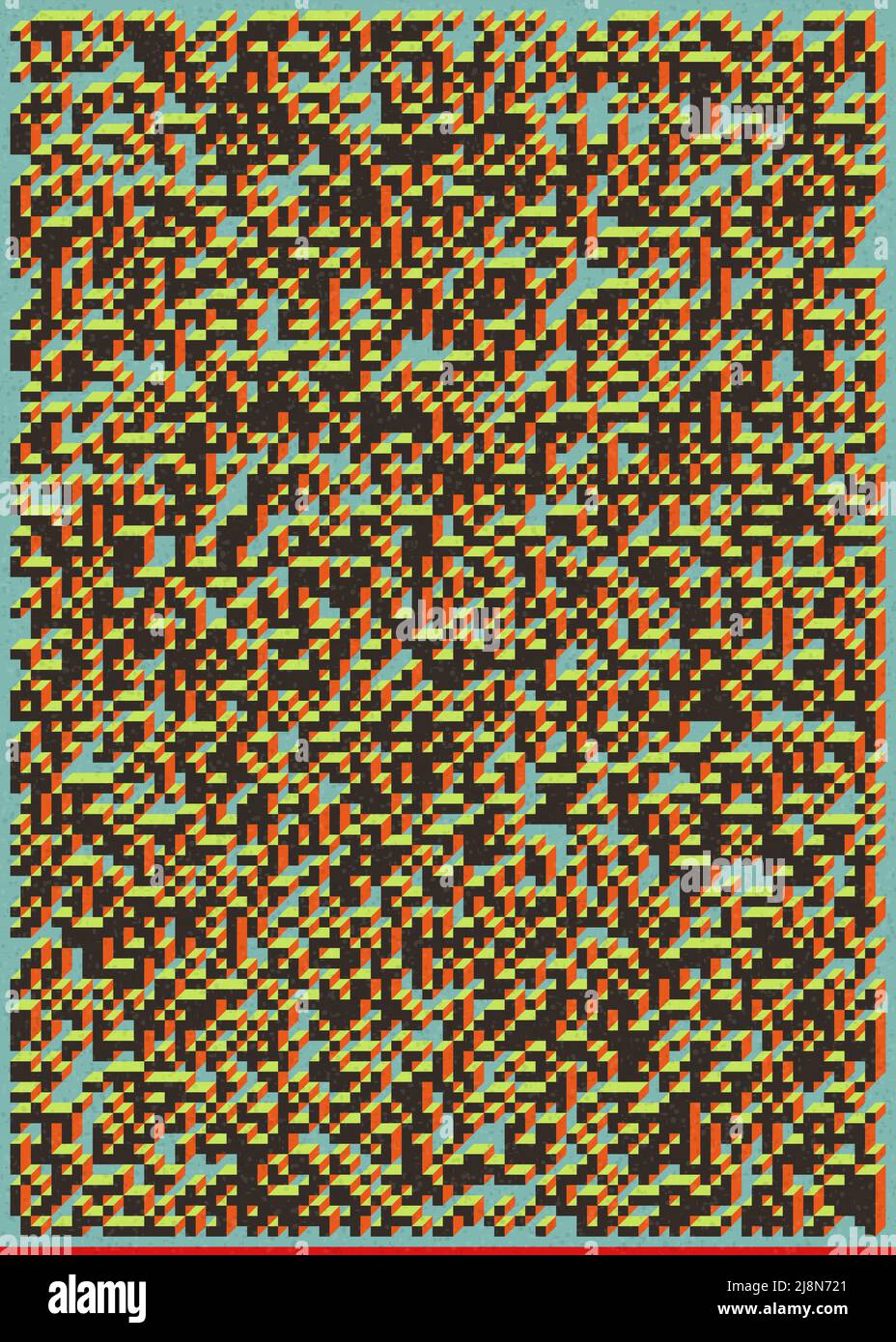 Implementation of Edward Zajec’s “Il Cubo” generative art background ...