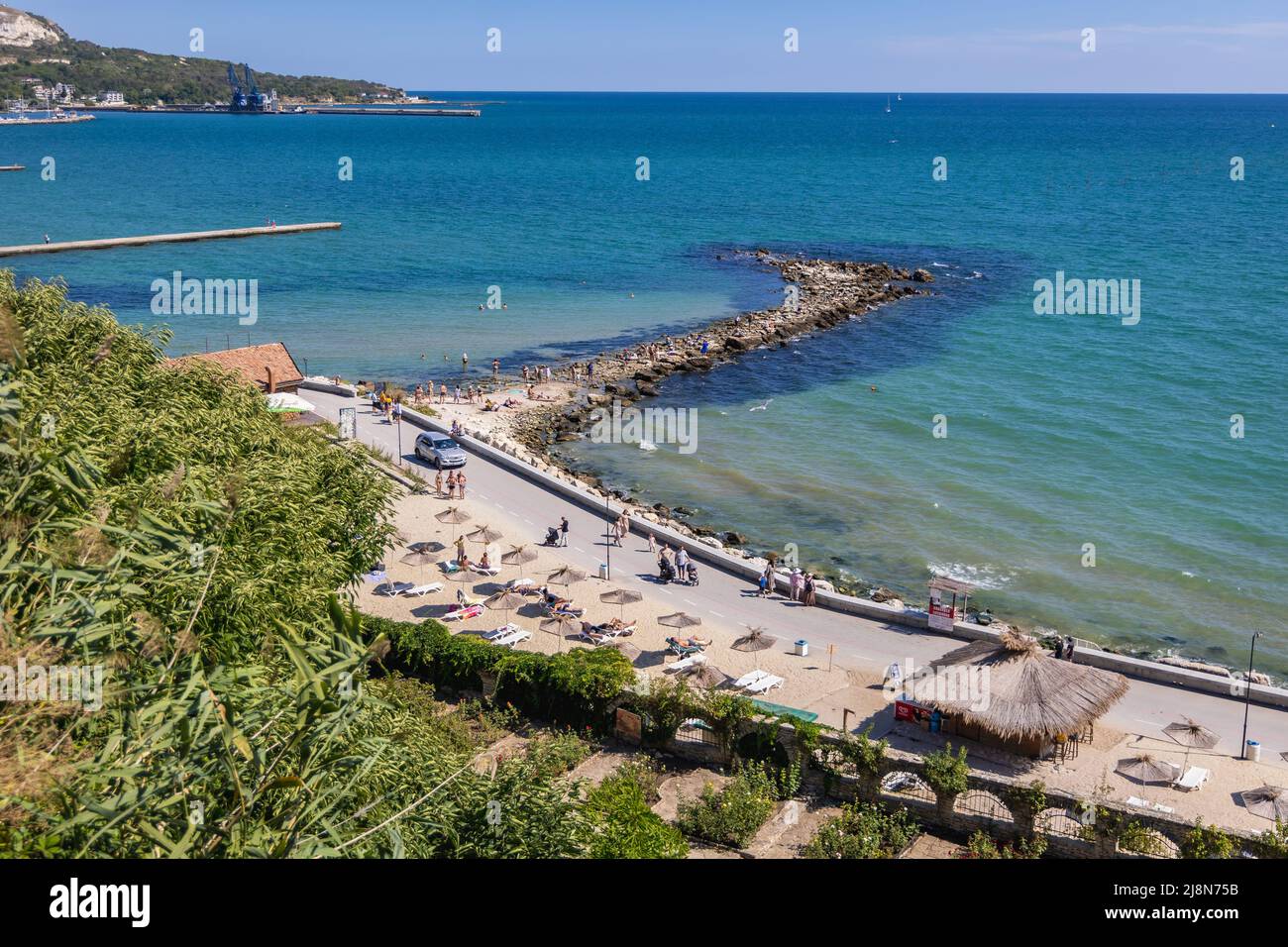 Beach and rose garden in The Palace architectural park and Botanical ...