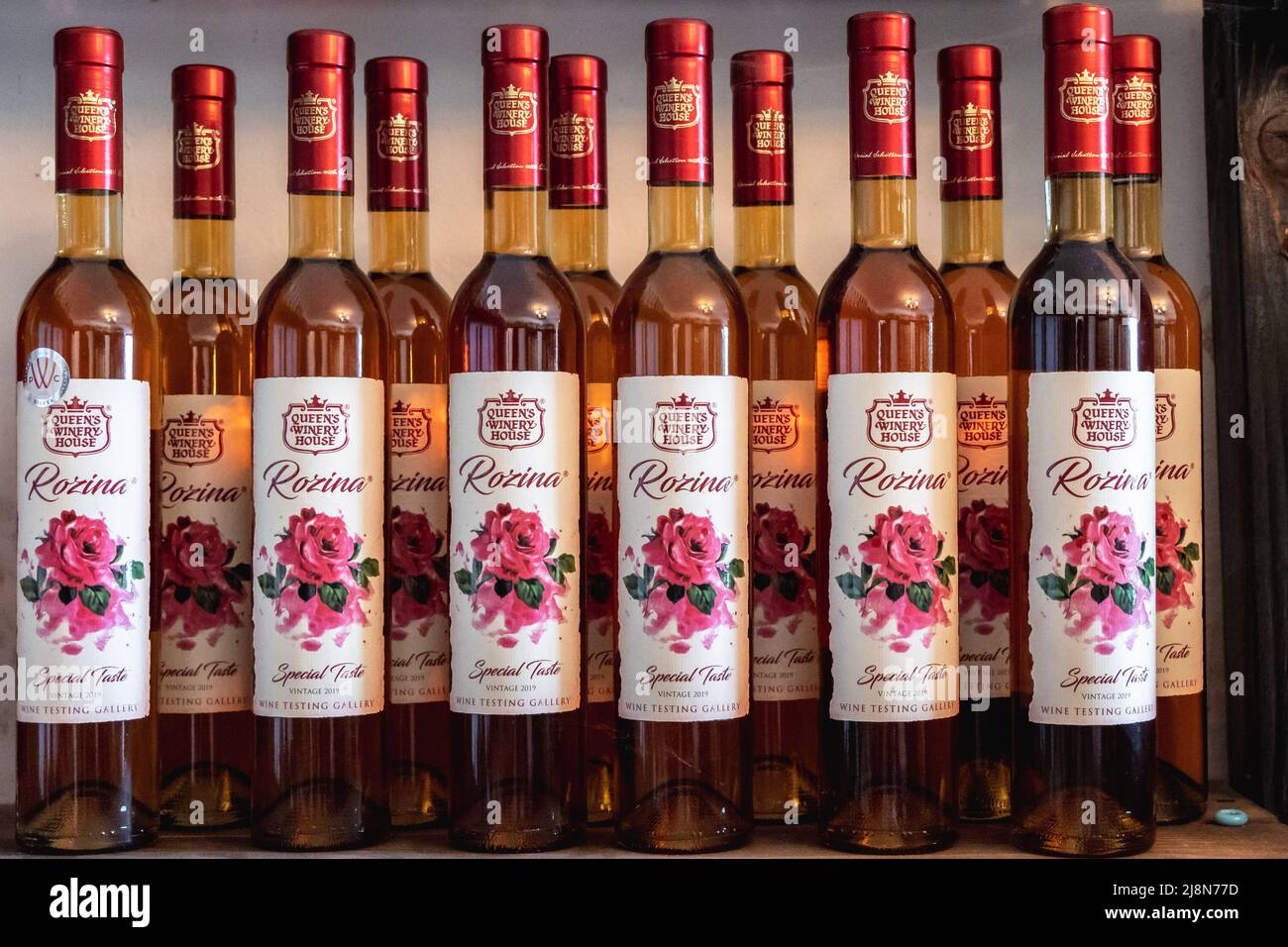 Rozina rose wines in Queens Winery House in Palace architectural park ...