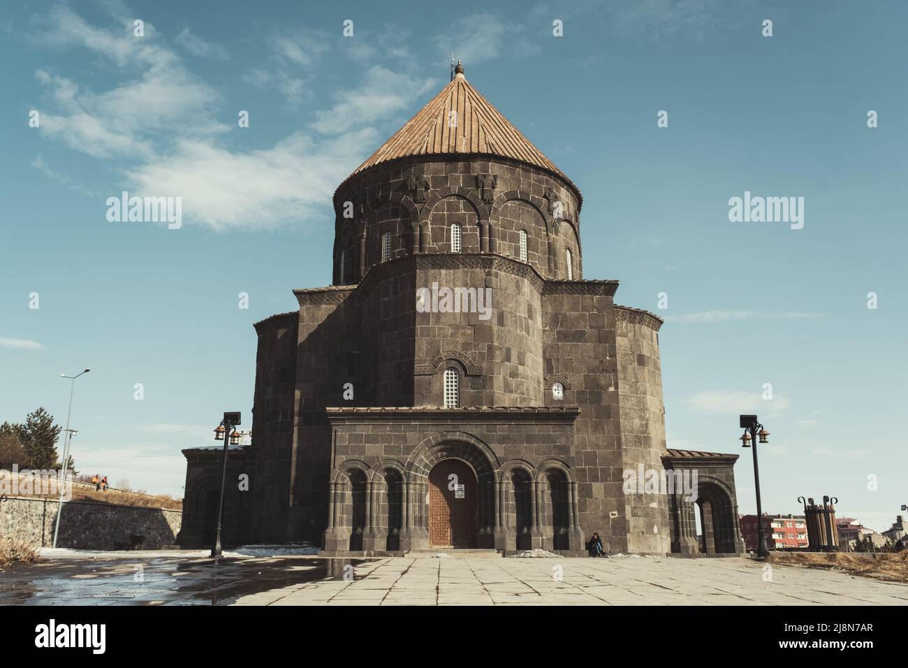Kars, Turkey - February 23, 2022: Outside view of Kars Kumbet or Cupola ...