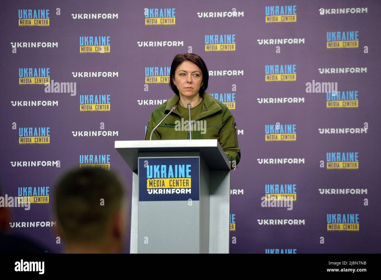 KYIV, UKRAINE - MAY 17, 2022 - Deputy Minister of Defence of Ukraine ...