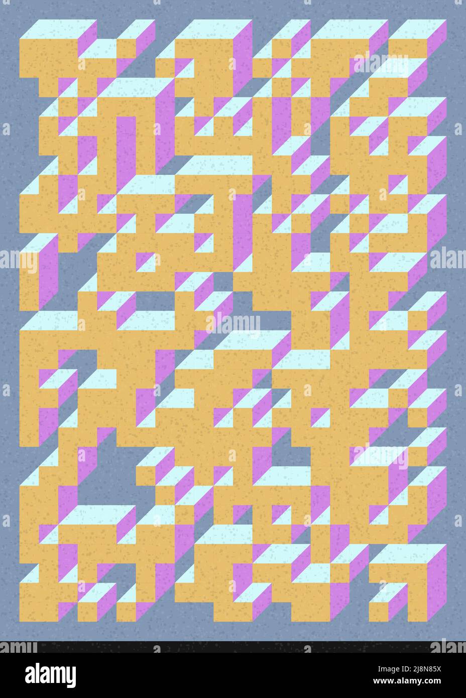 Implementation of Edward Zajec’s “Il Cubo” generative art background ...