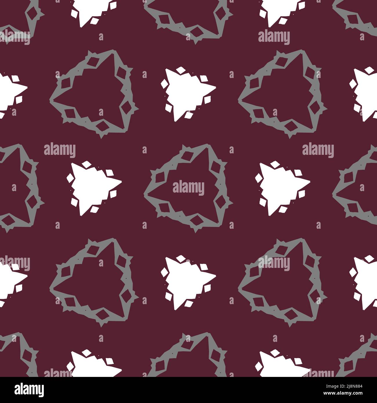 Seamless pattern with a graceful figures in geometrical style Stock ...