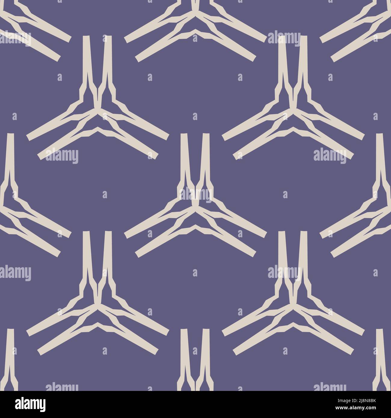 Seamless pattern with a graceful figures in geometrical style Stock ...