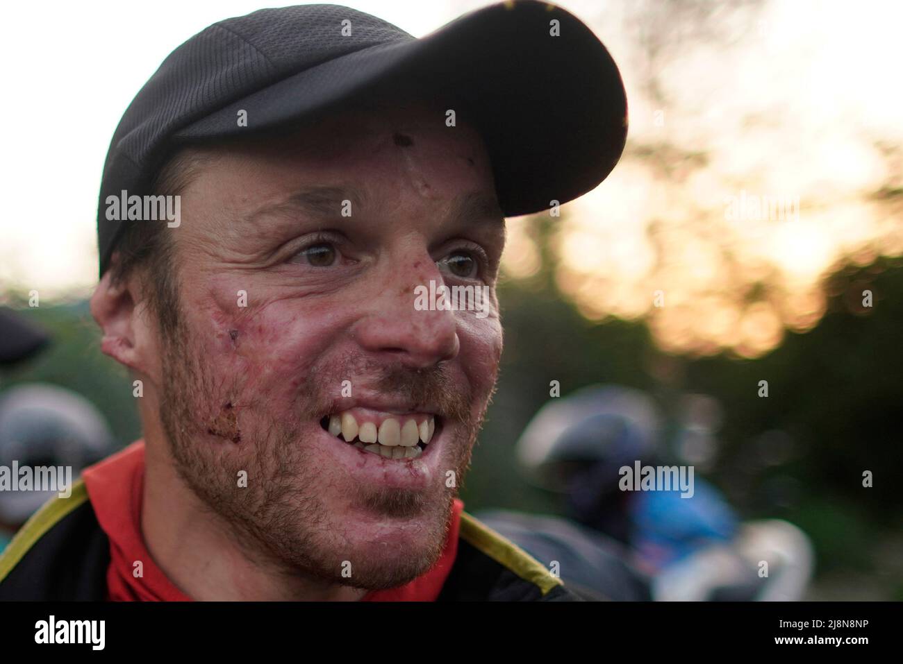 Kathmandu, Nepal. 17th May, 2022. Italian climber ANDREA LANFRI, who ...