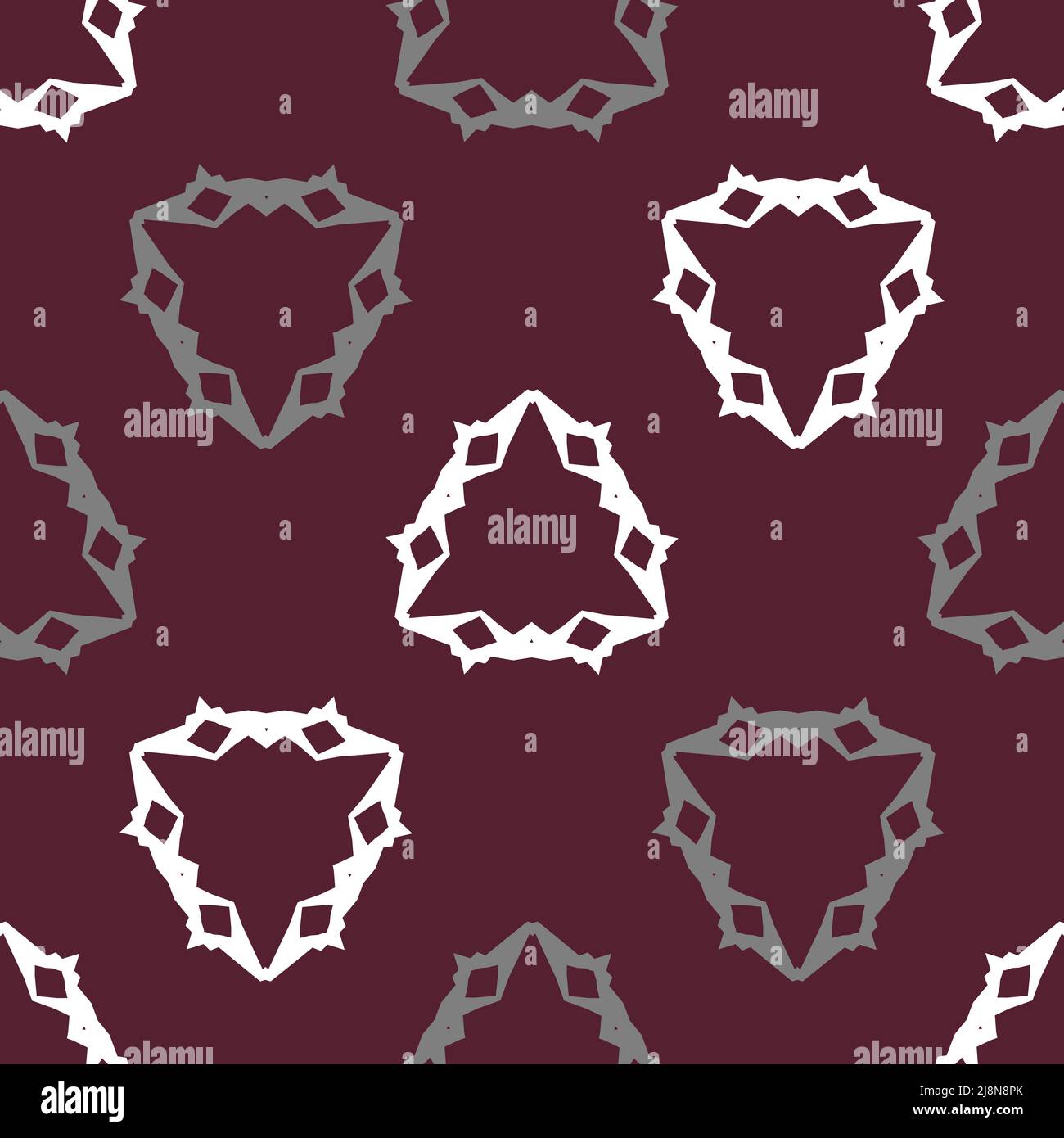 Seamless pattern with a graceful figures in geometrical style Stock ...