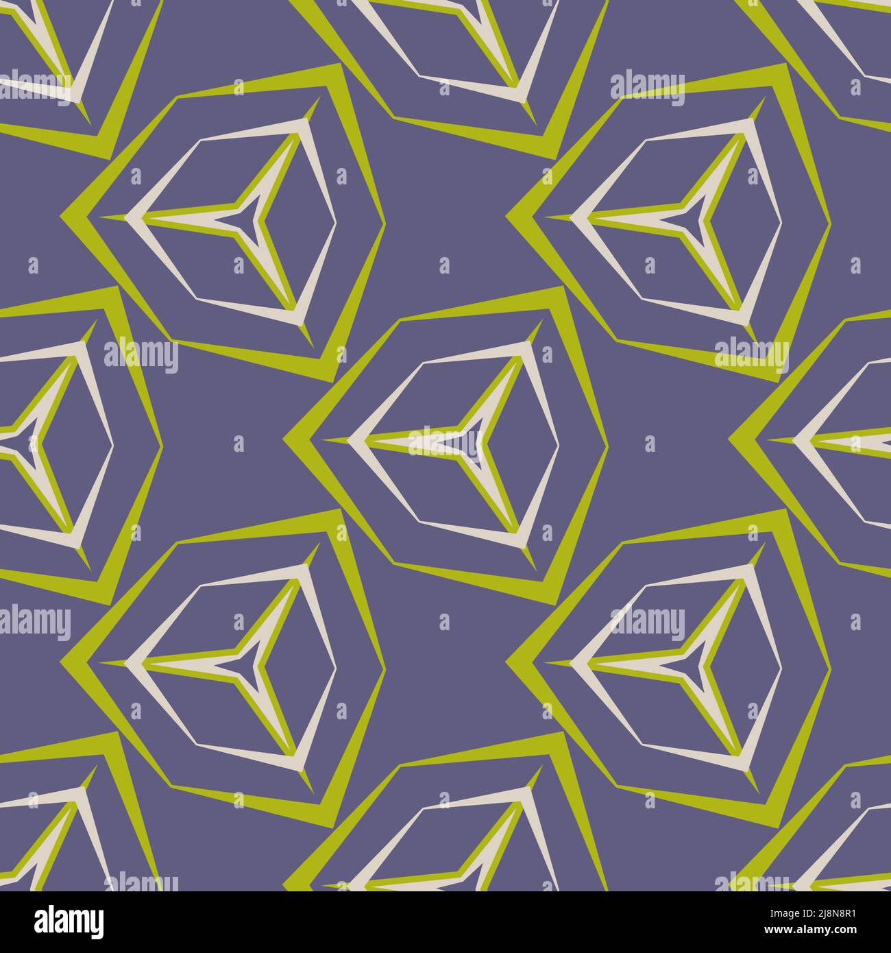 Seamless pattern with a graceful figures in geometrical style Stock ...