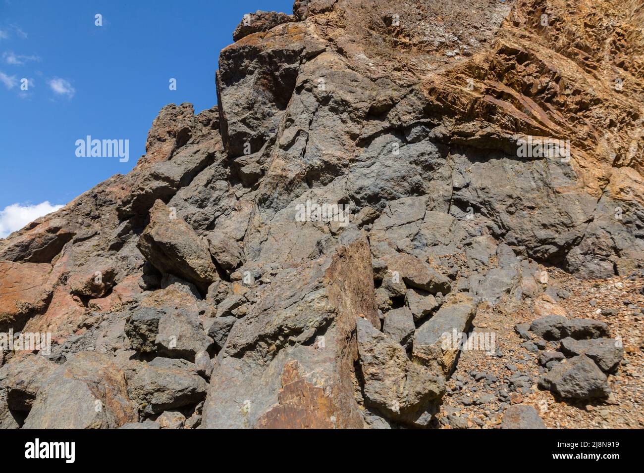 Andesite or volcanic rocks, volcanics in scientific contexts, is a rock ...