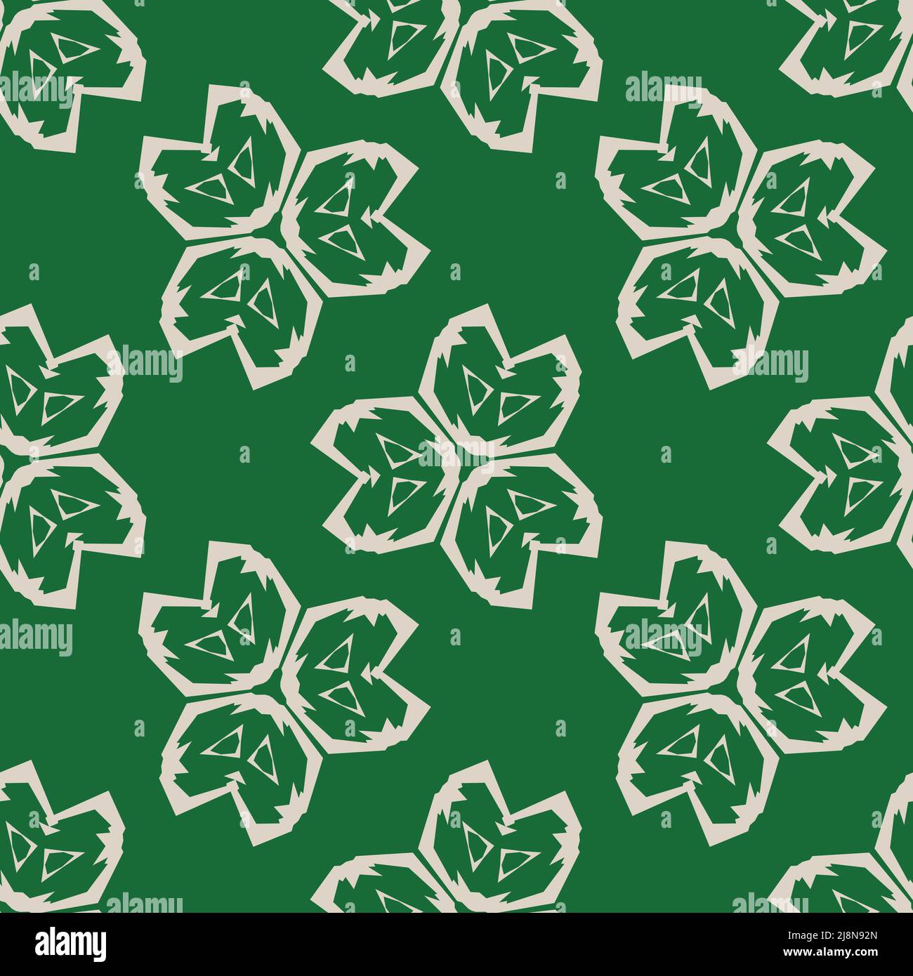 Seamless pattern with a graceful figures in geometrical style Stock ...