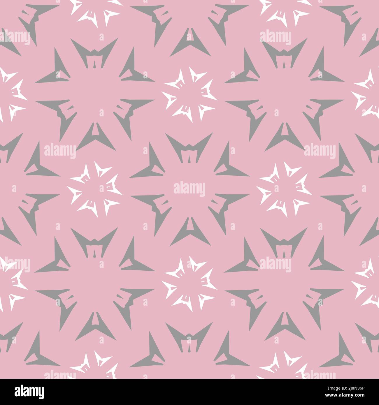 Seamless pattern with a graceful figures in geometrical style Stock ...