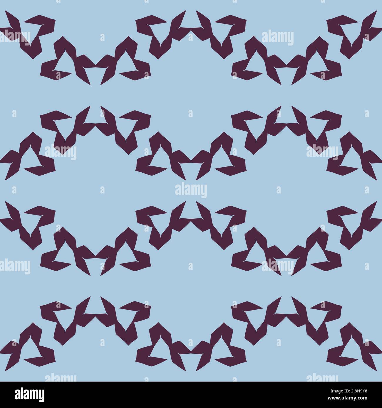 Seamless pattern with a graceful figures in geometrical style Stock ...