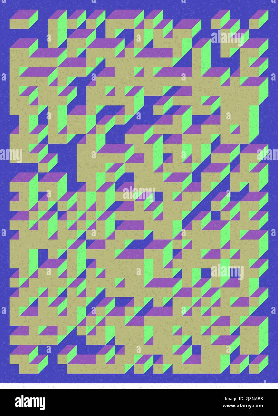 Implementation of Edward Zajec’s “Il Cubo” generative art background ...