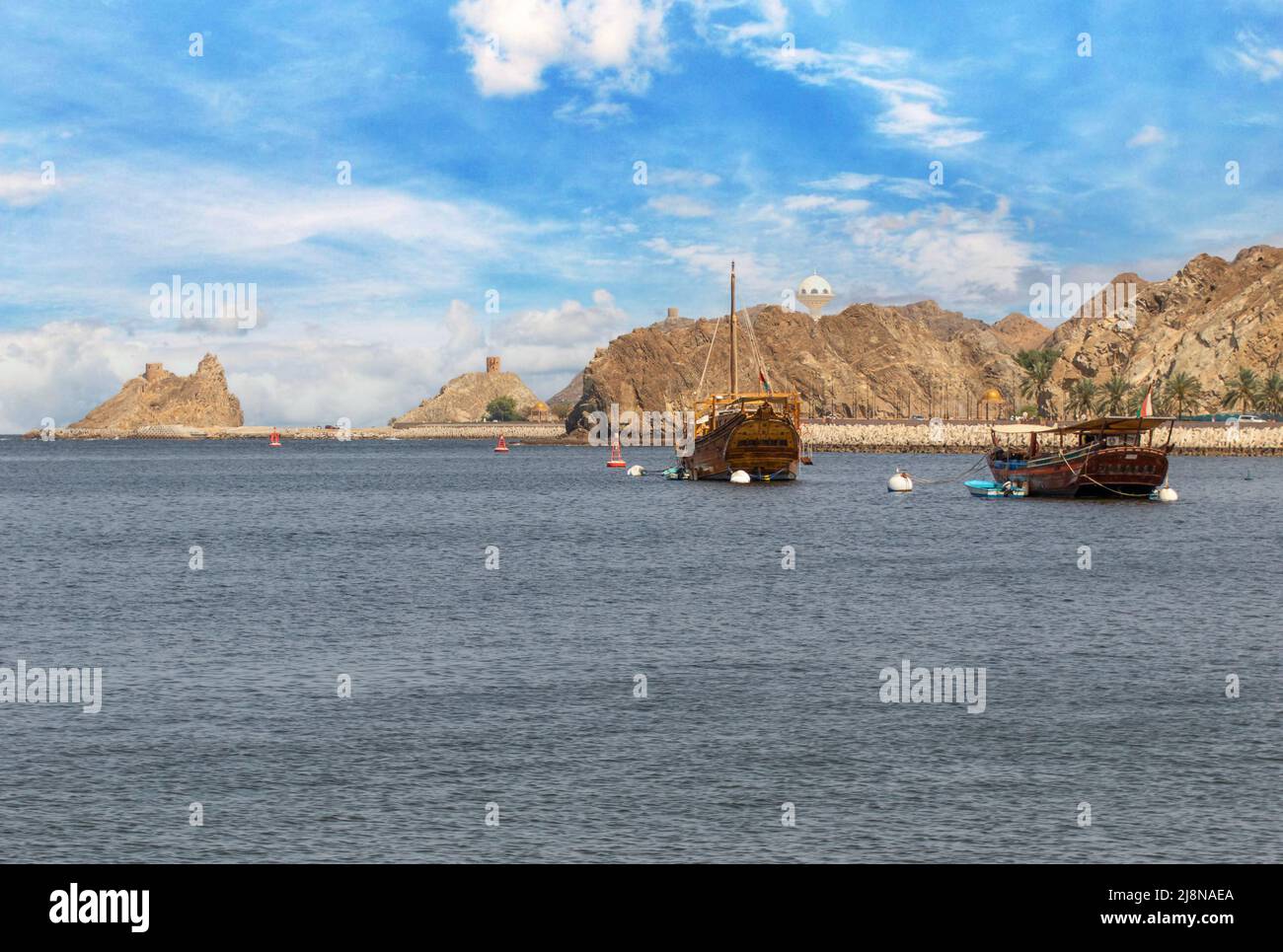 Muscat, Oman - capital and most populated city in Oman, Muscat displays ...