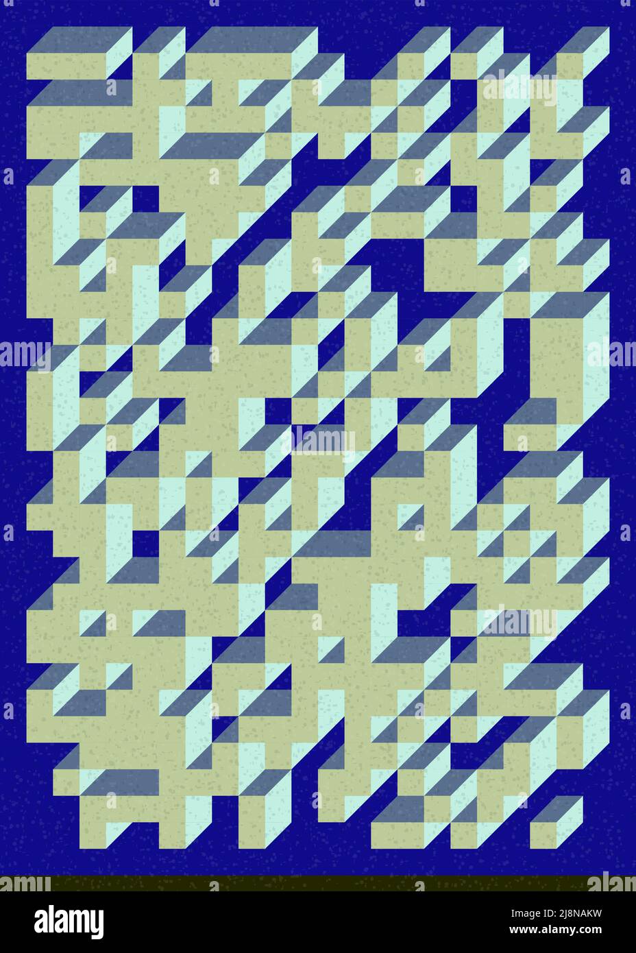 Implementation of Edward Zajec’s “Il Cubo” generative art background ...