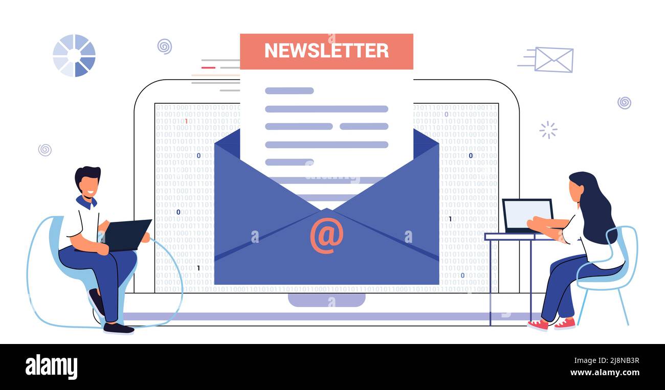 Email subscribe vector flat illustration concept Subscription to ...