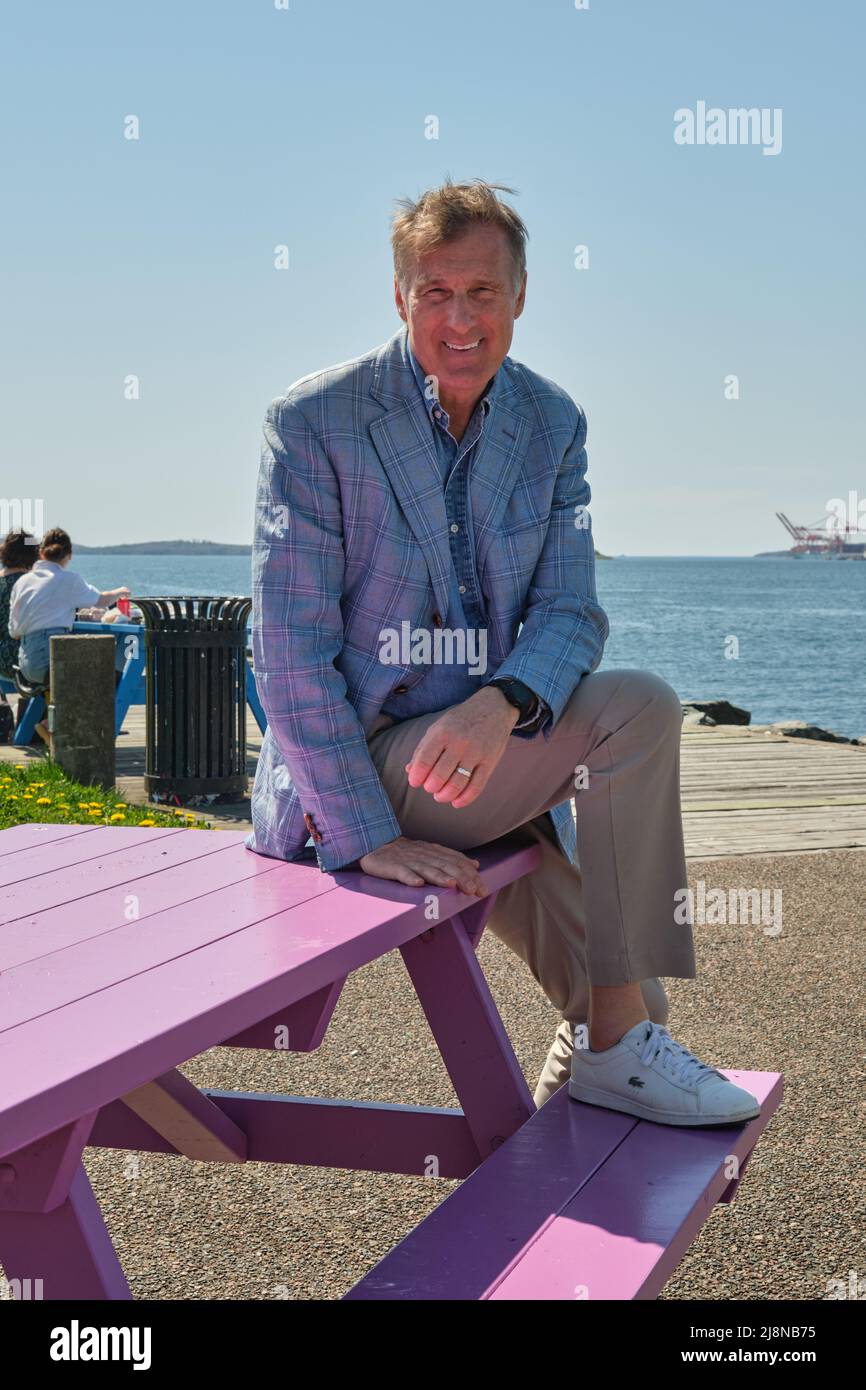 Maxime Bernier, Leader of the People's Party of Canada (PPC) on a tour ...