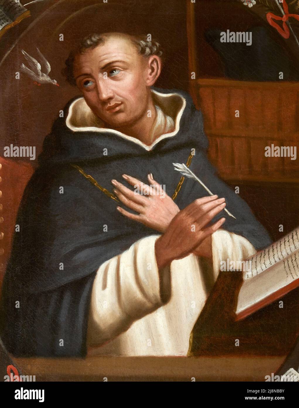 San Tommaso d’Aquino - olio su tela - pittore lombardo del XVII secolo ...